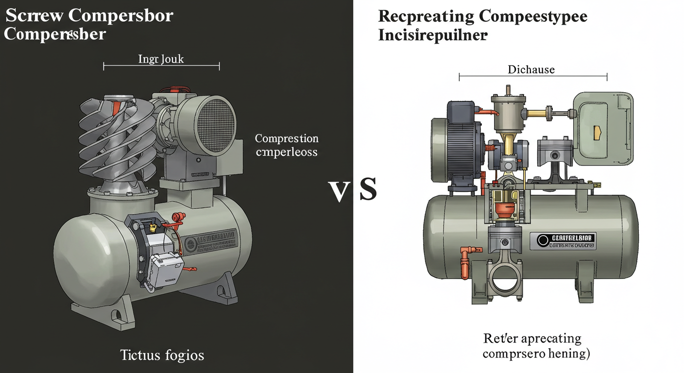 Screw Compressor Vs Reciprocating Compressor: Detail Discussion